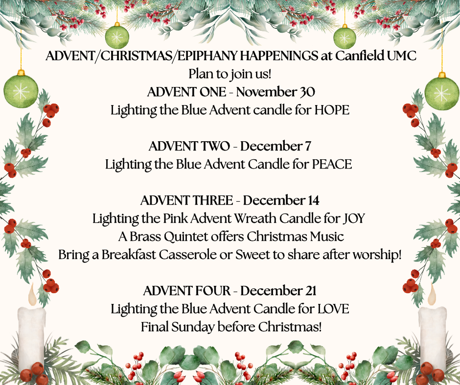 2025 Advent Christmas Epiphany Happenings advent – Canfield United ...