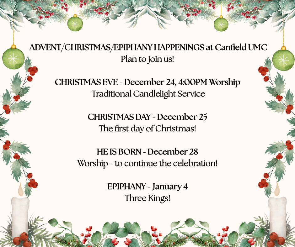 2025 Advent Christmas Epiphany Happenings christmas – Canfield United ...